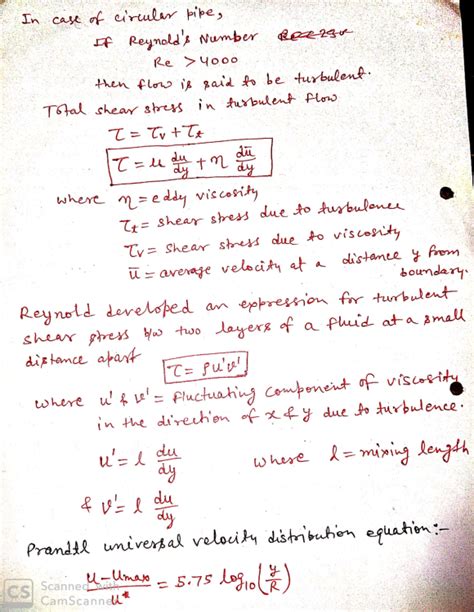 a viscous turbulent flow can be described by which equtions wizedu