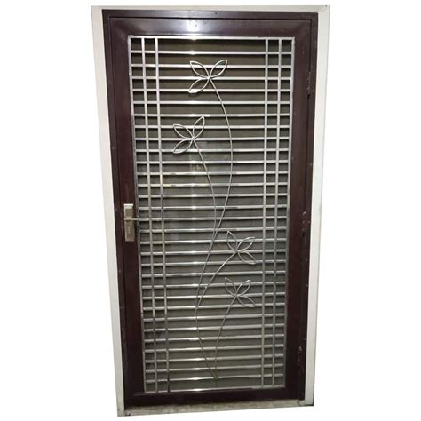 Polished Modern Stainless Steel Security Door For Home Thickness