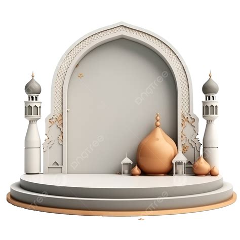 이슬람 장식 배경으로 장식된 3d 라마단 떠 있는 제품 연단 3d 지휘대 라마단 Png 일러스트 및 이미지 에 대한 무료 다운로드 Pngtree