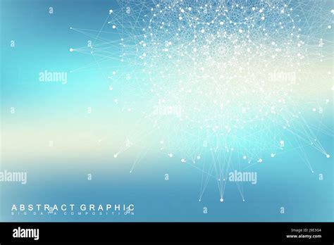 Graphic Abstract Background Communication Big Data Visualization Connected Lines With Dots