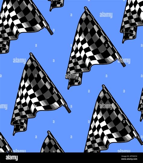 Checkered Flag Pattern Stock Vector Image Art Alamy