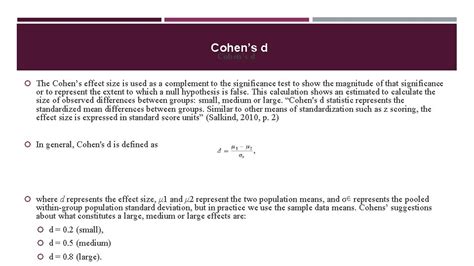 CALCULATING SAMPLE SIZE COHENS TABLES AND GPOWER A
