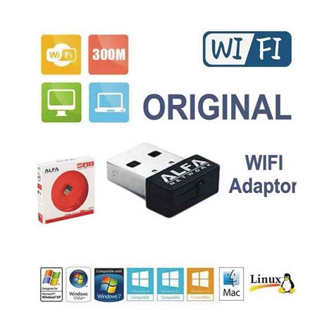Mini Alfa WiFi USB Adapter Mbps With Driver CD Original Mbps Daraz Pk