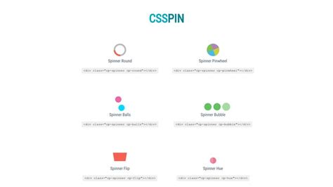 Css Spinners And Loaders Modular Customizable And Single Html