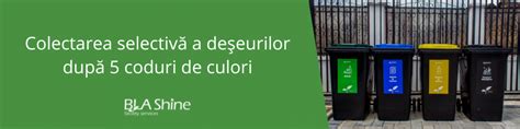 Colectarea Selectivă A Deșeurilor După 5 Coduri De Culori