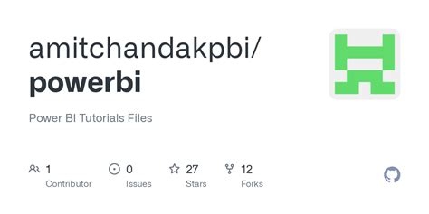 GitHub Amitchandakpbi Powerbi Power BI Tutorials Files