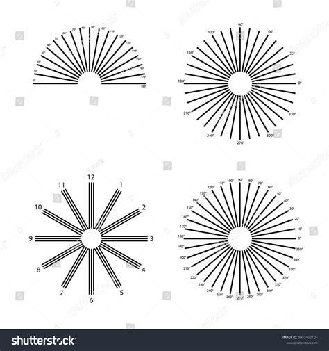 Eye Astigmatism Test Grid Oculist Vector Stock Vector Royalty Free 2007462104 Shutterstock