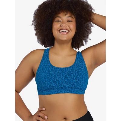 Leading Lady Womens The Serena Wireless Racerback Cotton Sports Bra