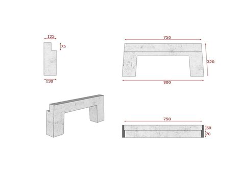 Inlet Kerb 750 Mobicast Bricks Blocks Pavers Kerbs