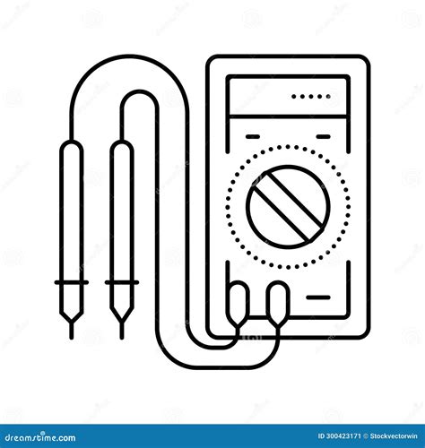 Electronics Line Icons Collection Circuitry Voltage Amplifier Transistor Capacitor