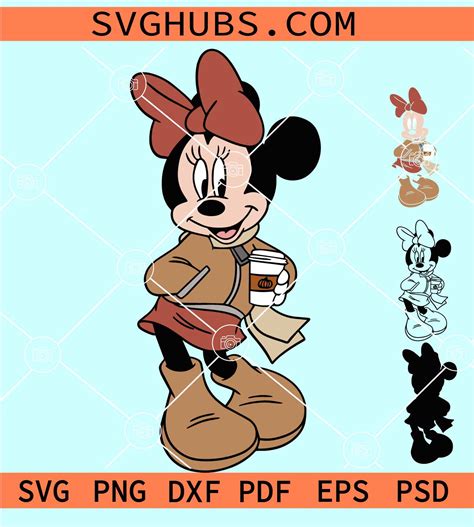 Minnie Mouse Fall Svg Minnie Mouse Thanksgiving Svg Fall Cricut Tumbler Svg Disney Fall Svg