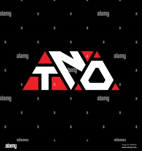 Tno Triangle Letter Logo Design With Triangle Shape Tno Triangle Logo