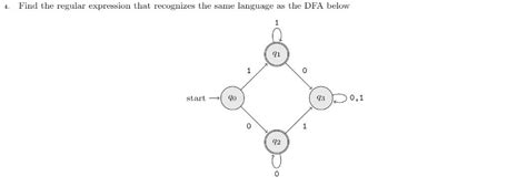 solved 4 find the regular expression that recognizes the