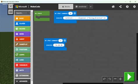 Technical Issue MakeCode S Execute Block Does Not Work Minecraft Education