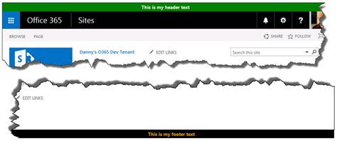 Custom Site Header And Footer Using A Sharepoint Hosted Add In