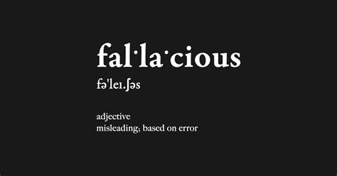 Fallacious Funny T Shirt Teepublic