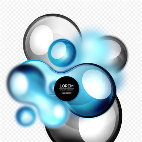 3d 장식 유리 거품 배경 일러스트 벡터 Eps Uidownload