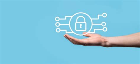 Premium Photo Cyber Security Network Padlock Icon And Internet