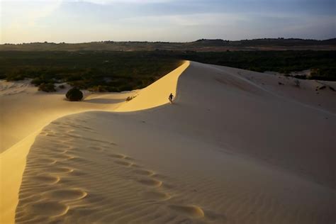 Montañas De Arena En El Desierto Foto Premium