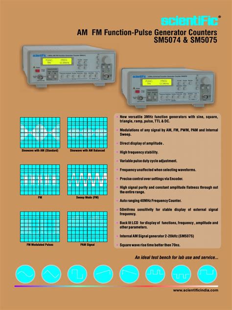 Function Generator Pdf Frequency Modulation Amplitude