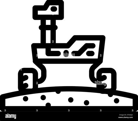 Planet Exploration Space Exploration Line Icon Vector Illustration Stock Vector Image And Art Alamy