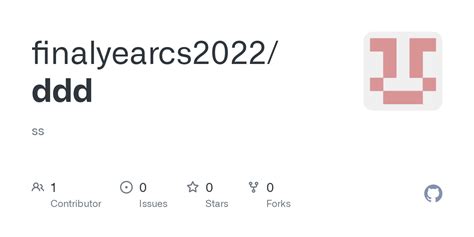 Github Finalyearcs2022ddd Ss