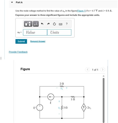 solved part ause the node voltage method to find the value