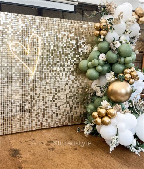 Shimmer Sequin Wall Backdrop, champagne gold – HIRED STYLE