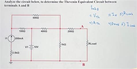 Solved Analyze The Circuit Below To Determine The Thevenin Chegg Com