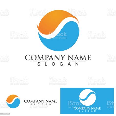 고립 된 둥근 모양 로고 파란 색깔 로고 유형 흐르는 물 이미지 바다 바다 강 표면 0명에 대한 스톡 벡터 아트 및 기타 이미지