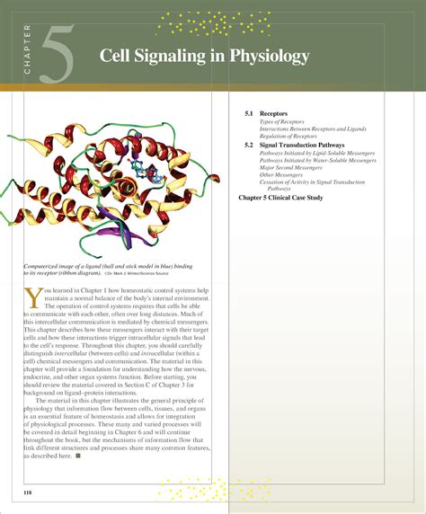 Cell Signaling 118 Y Ou Learned In Chapter 1 How Homeostatic Control Systems Help