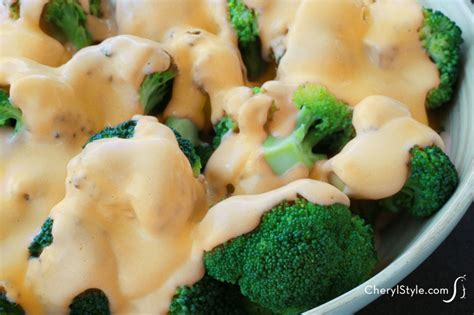Steamed Broccoli With Cheese Sauce Everyday Dishes