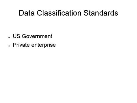 IT Security Policy Framework Policies Standards Procedures Guidelines