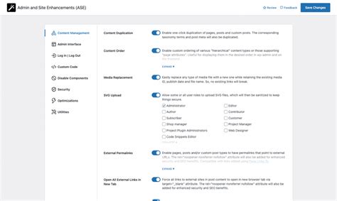 admin and site enhancements ase untuk wordpress unduh