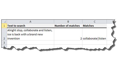 search a string for a list of matches in excel queryclick