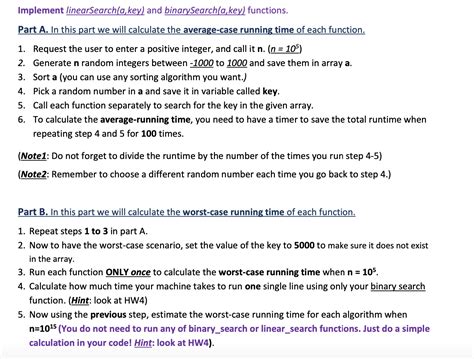Solved Implement LinearSearch A Key And BinarySearch A Chegg