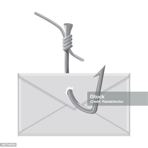 개요 스타일 흰색 배경에 고립 전자 메일 아이콘을 줬습니다 해커와 해킹 기호 주식 벡터 일러스트 레이 션 걸이 장비에 대한 스톡 벡터 아트 및 기타 이미지 Istock