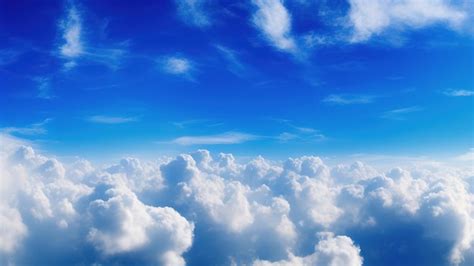 Fundo Do C U Azul Nuvens Brancas Foto Premium