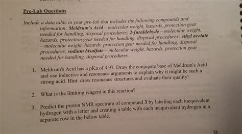 solved pre lab questions include a data table in your