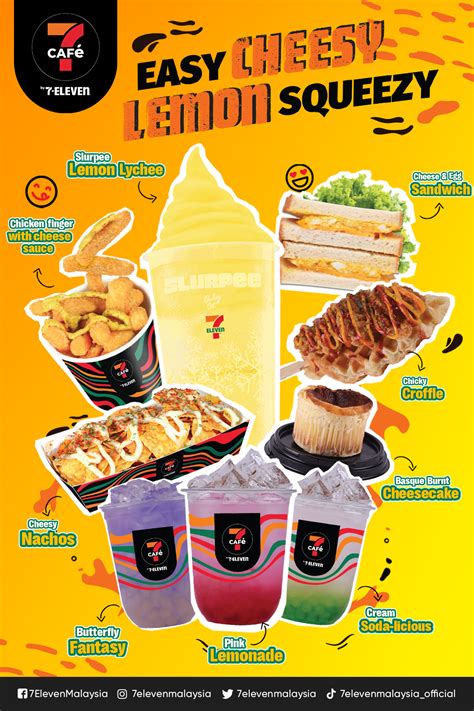Eat Drink Kl 7cafe By 7 Eleven Cheesy Hot Snacks And Lemony Cold