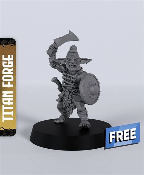 Goblin Archer B With Free Dragon 5e Dnd Inspired For Rpg And Wargamers 3d Model By Titan