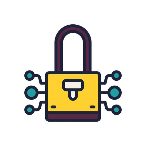 Encryption Icon Vector Filled Color Icon For Your Website Mobile