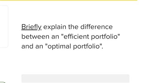 Solved Briefly Explain The Difference Between An Efficient