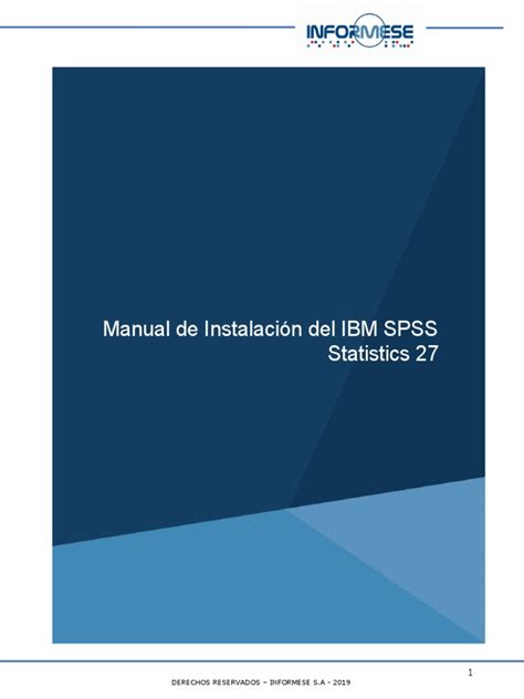Manual Instalacion Statistics 27 Pdf Spss Microsoft Windows