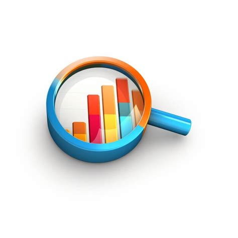 Premium Ai Image Data Analysis A Icon Chart And Magnifying Glass For