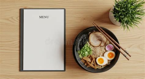 A Delicious Bowl Of Savory Ramen Noodles With Chopsticks And A