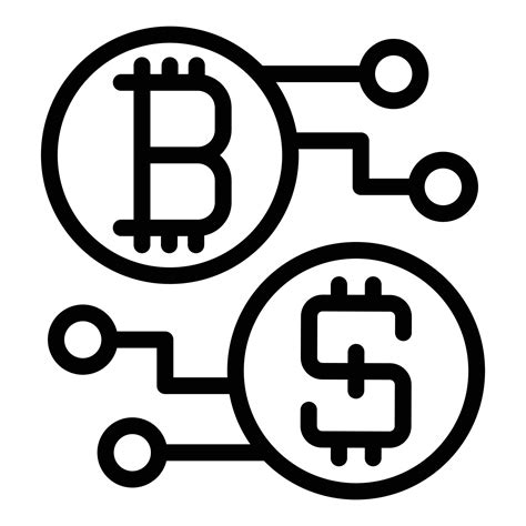 Blockchain Scheme Icon Outline Style 15903717 Vector Art At Vecteezy