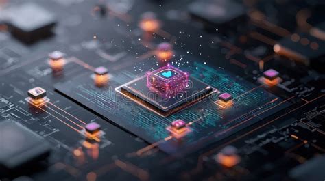 Exploring The Intersection Of Technology And Business With A Glowing