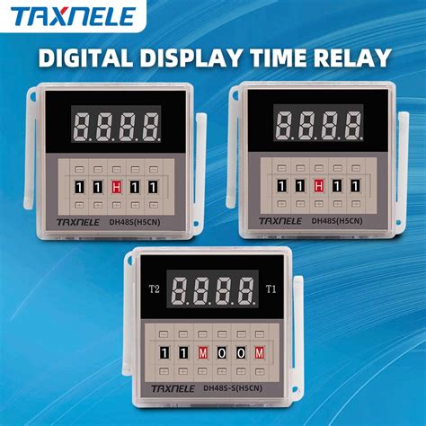 DH48S 2Z DH48S 1Z DH48S S Digital LED Timer Time Relay Switch Power On Delay AC110V 220V DC 12V