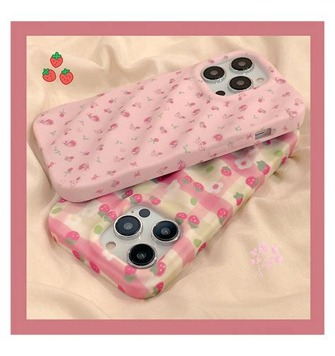 애플링 🌟아이폰15🌟핑크케이스 분홍케이스 귀여운케이스 딸기케이스 핑크색케이스 분홍색케이스 아이폰11 12 13 14 15 에이블리
